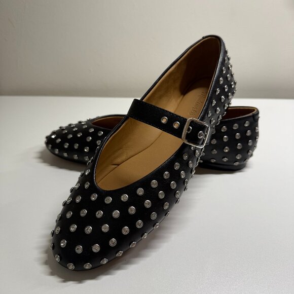 Madewell | Shoes | The Remy Mary Jane Flat In Crystal Embellished ...